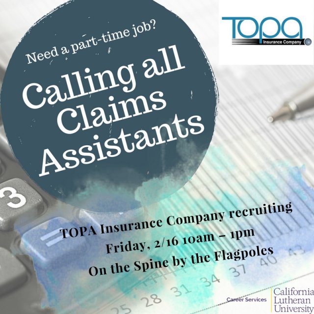 Topa Insurance Recruiting Table | Cal Lutheran