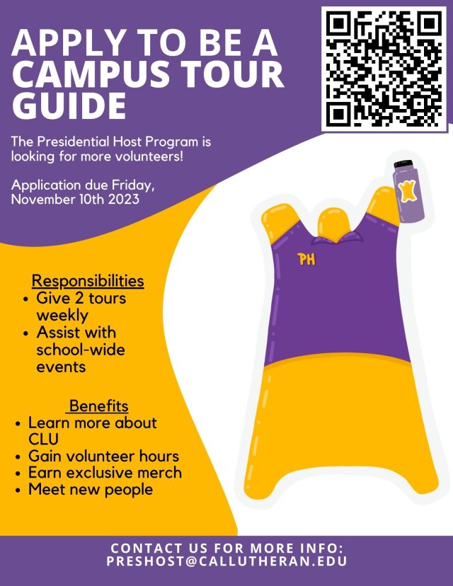 Apply to be a Campus Tour Guide! | California Lutheran University