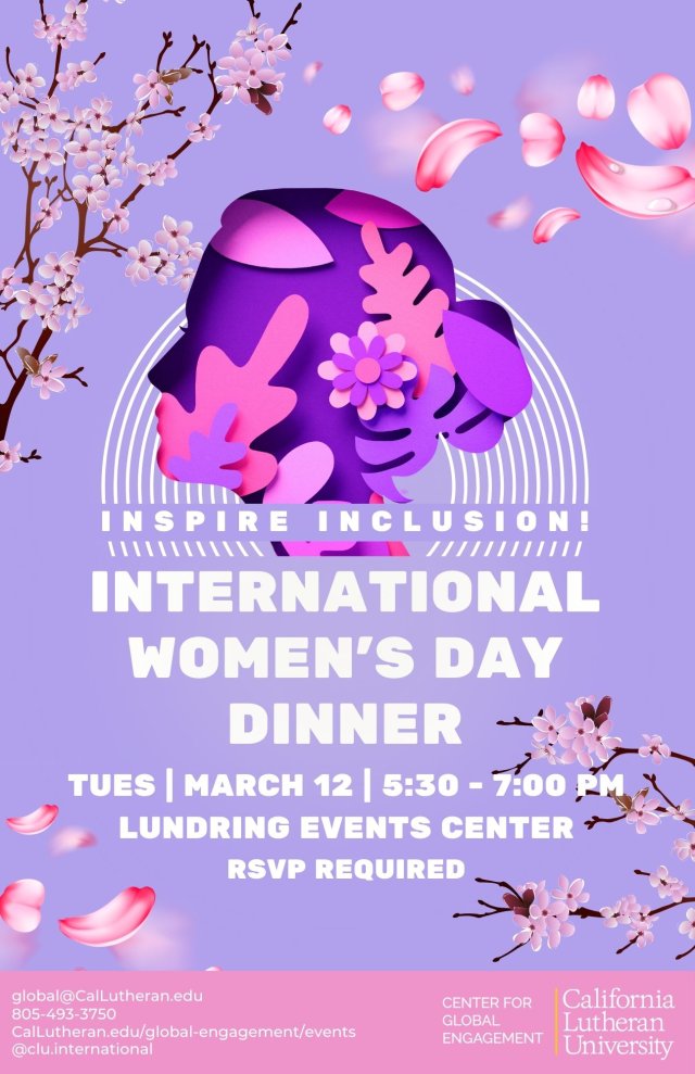 International Women's Day Dinner | California Lutheran University