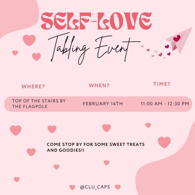 CAPS Self Love Tabling Event | California Lutheran University